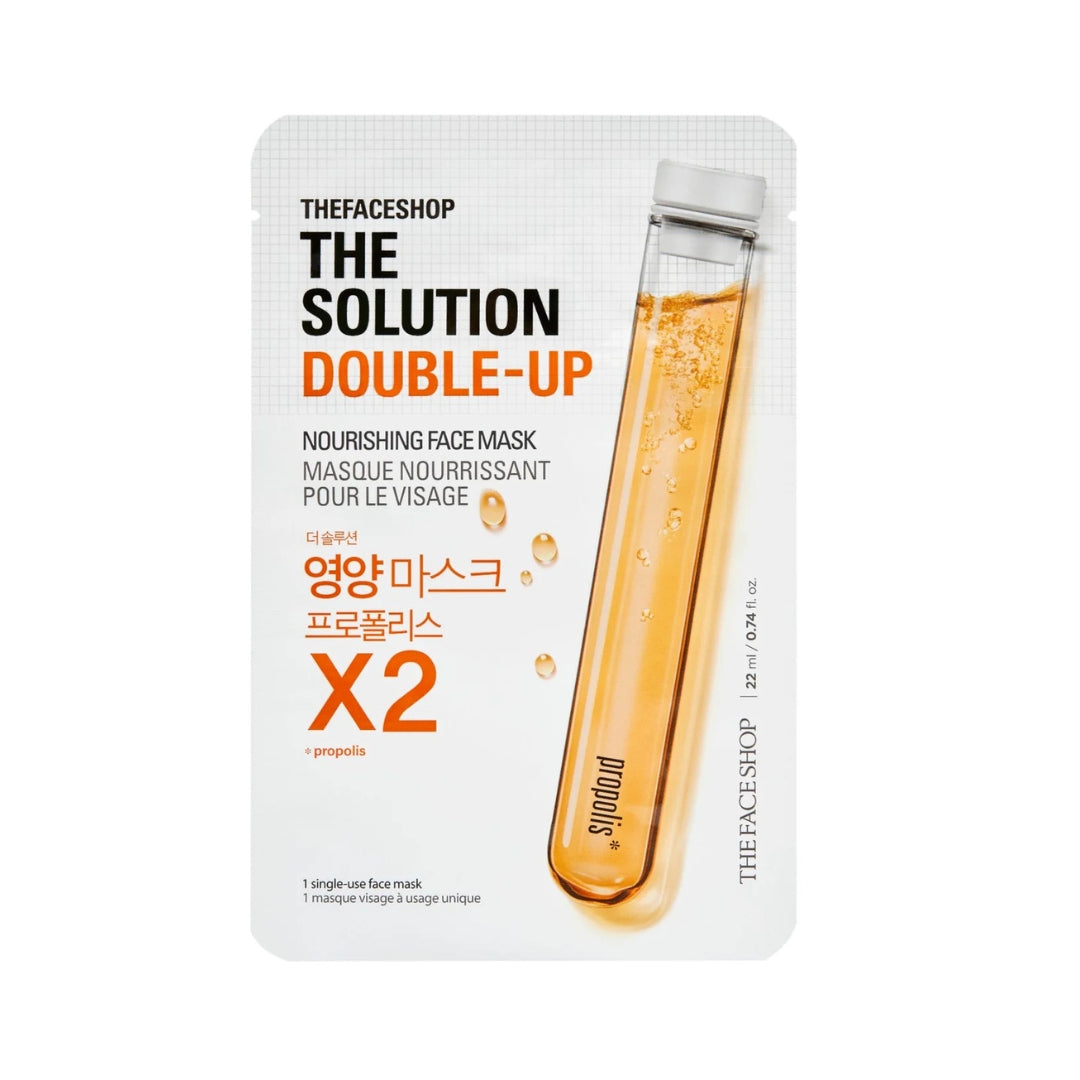 The Face Shop The Solution Double-Up NOURISHING Mask Sheet- 20g – THE ...